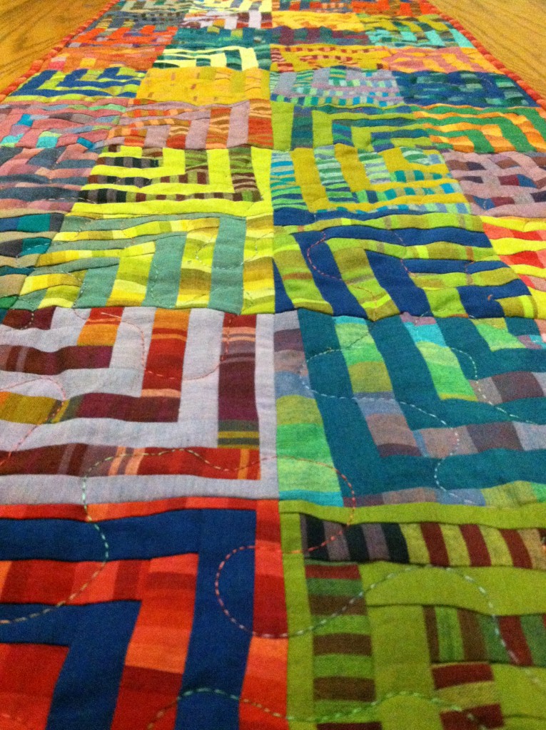 Crazy Squares Table Runner - Finished! - Quiltineering